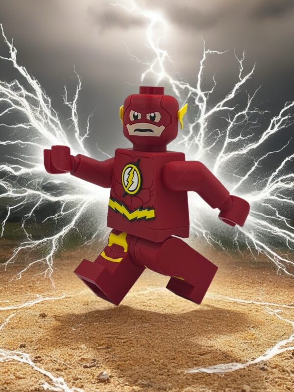 The Flash 9″ Brick Figure – Cool3dPrints.co.uk
