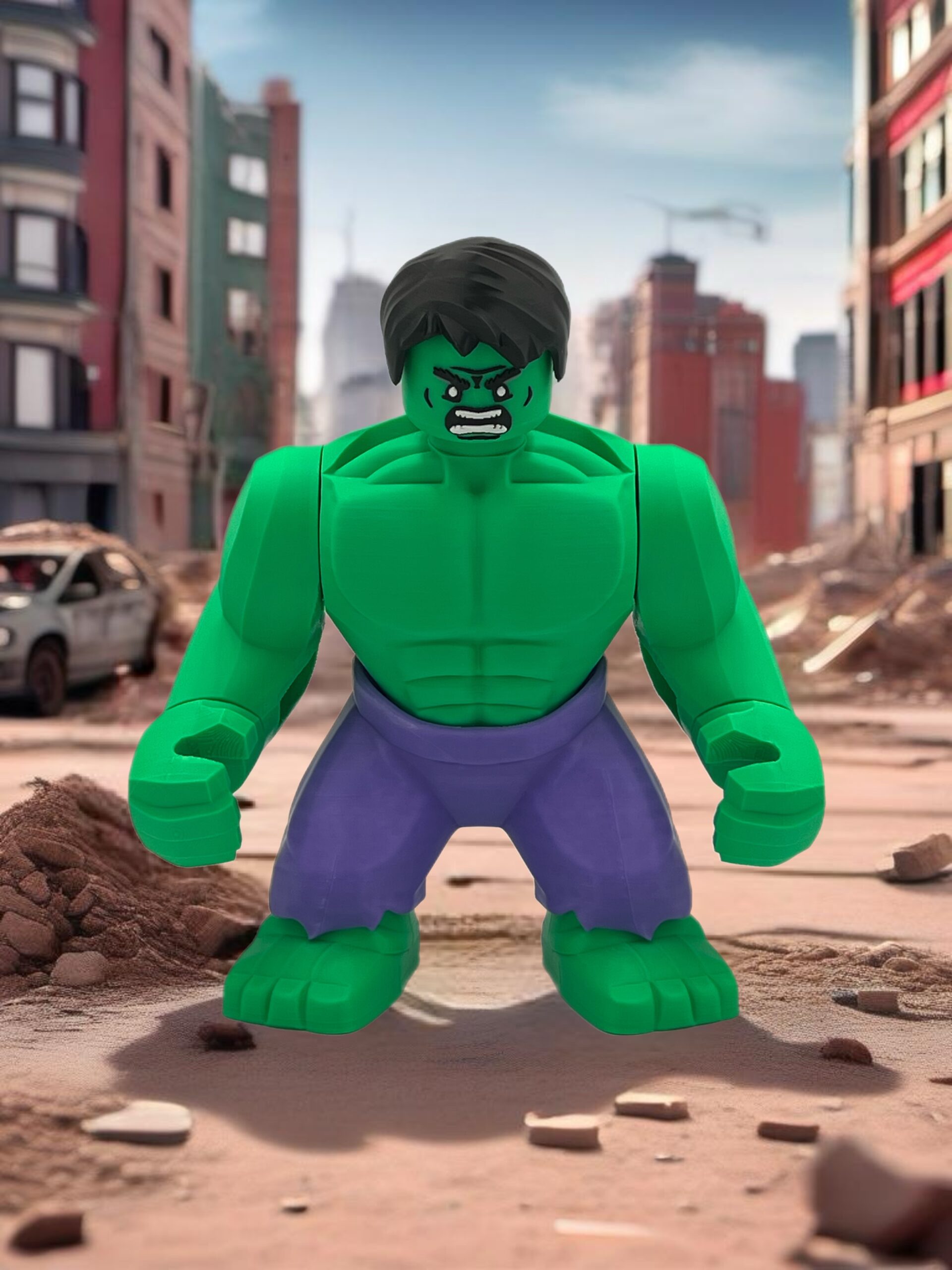 Giant Hulk 10″ Brick Figure – Cool3dPrints.co.uk